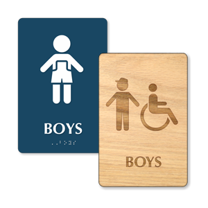 The untold story behind stick figure bathroom signs - Mydoorsign.com Blog