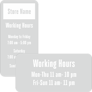 Slider Signs | Sliding Office Door Signs - Custom & Stock