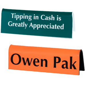 No Cash Signs - No Cash Accepted Signs