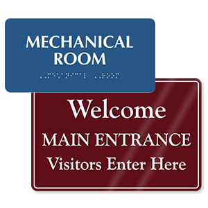 Custom Room Number Signs | Braille Room Number Door Signs