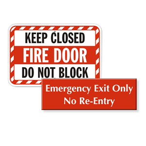 In and Out Signs for Doors | Entry and Exit Directional Signs