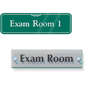 Exam Room Signs - Sliding Exam Room Signs
