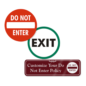Do Not Prop Door Open Signs