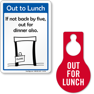 No Cash Signs - No Cash Accepted Signs