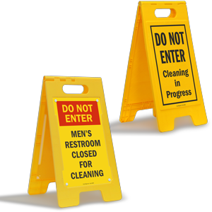 Restroom Closed For Cleaning Signs