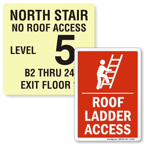 In and Out Signs for Doors | Entry and Exit Directional Signs