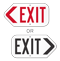 Directional Exit Signs With Arrows
