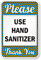 Hand Sanitizer Signs